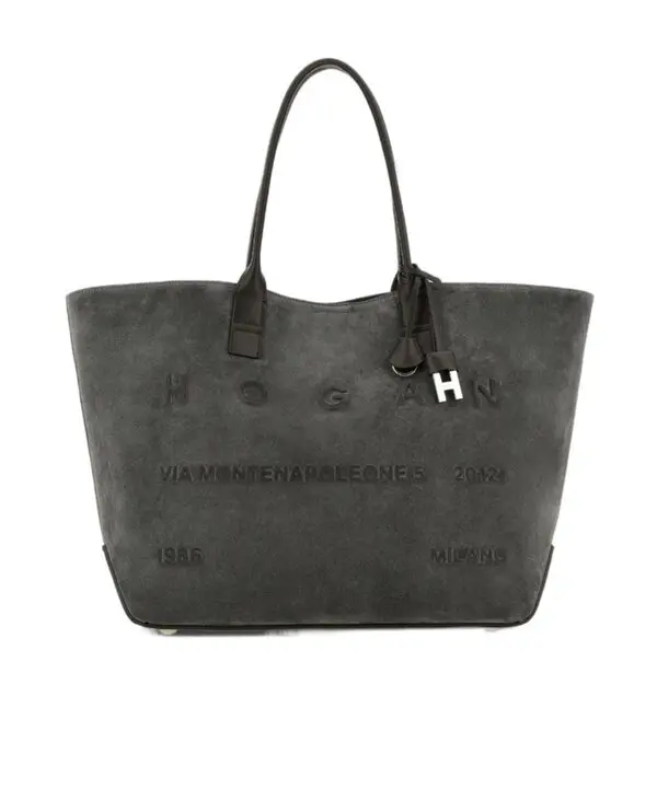 Hogan Address Medium Shopping Bag - Grey