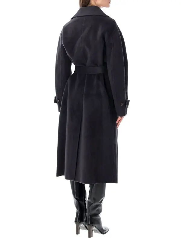 Soeur James Belted Long Coat
