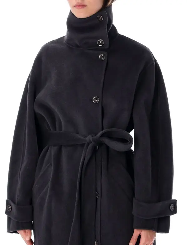 Soeur James Belted Long Coat