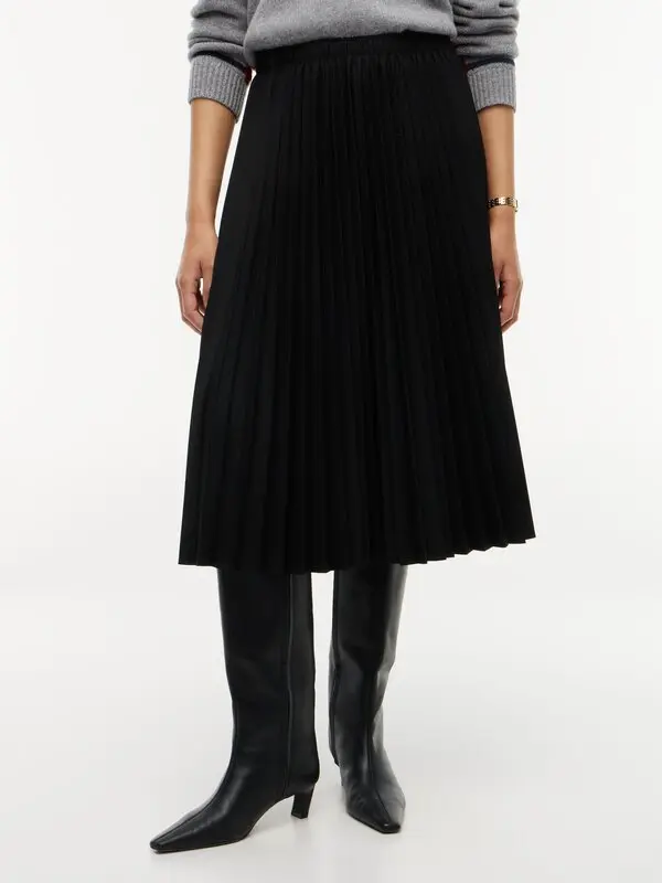 Tommy Hilfiger Pleated Midi Skirt