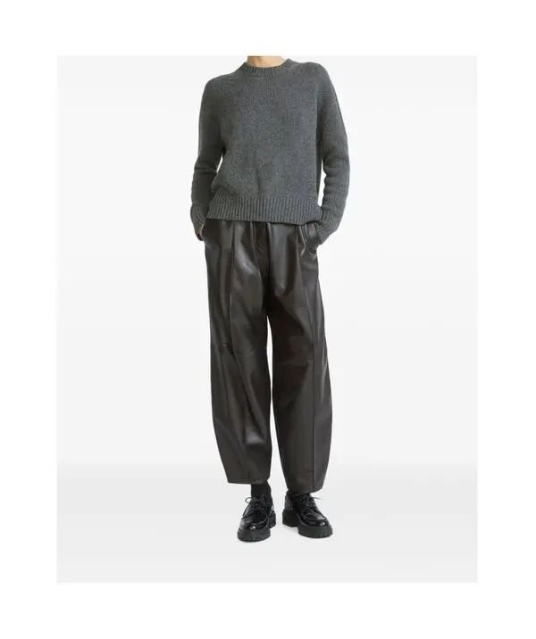 YVES SALOMON Leather Balloon Trousers
