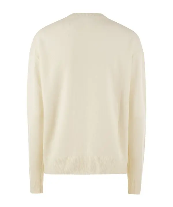 MC2 SAINT BARTH Tessa Heart-appliqué Knitted Sweater