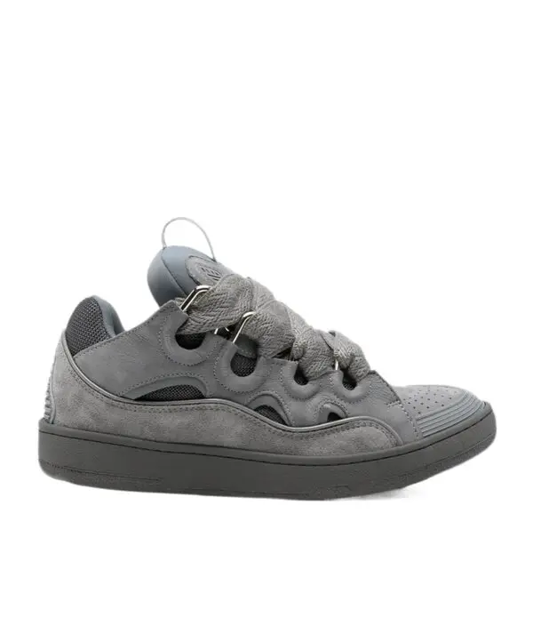LANVIN Wavy-edge Lace Low-top Sneakers