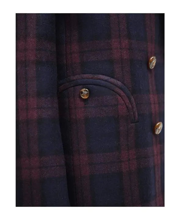 BLAZÉ MILANO Everynight Checked Double-breasted Blazer
