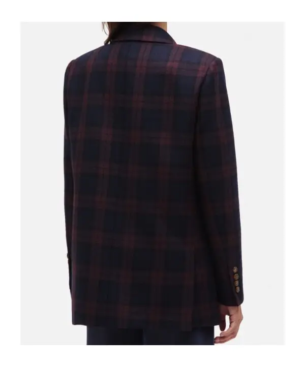 BLAZÉ MILANO Everynight Checked Double-breasted Blazer