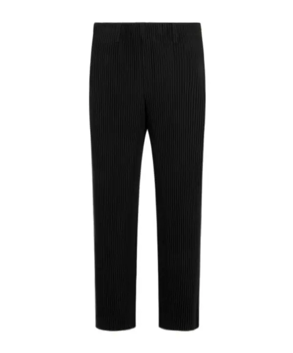 Issey Miyake Pleated Casual Trousers - Black