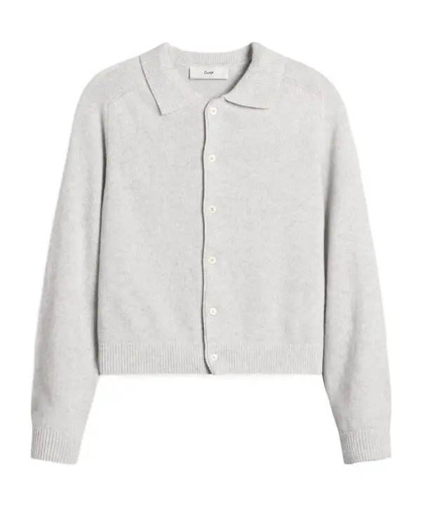 DUNST Long-sleeve Knit Cardigan - Grey