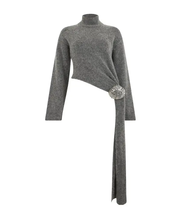 Giuseppe Di Morabito Asymmetric Jewel Sweater