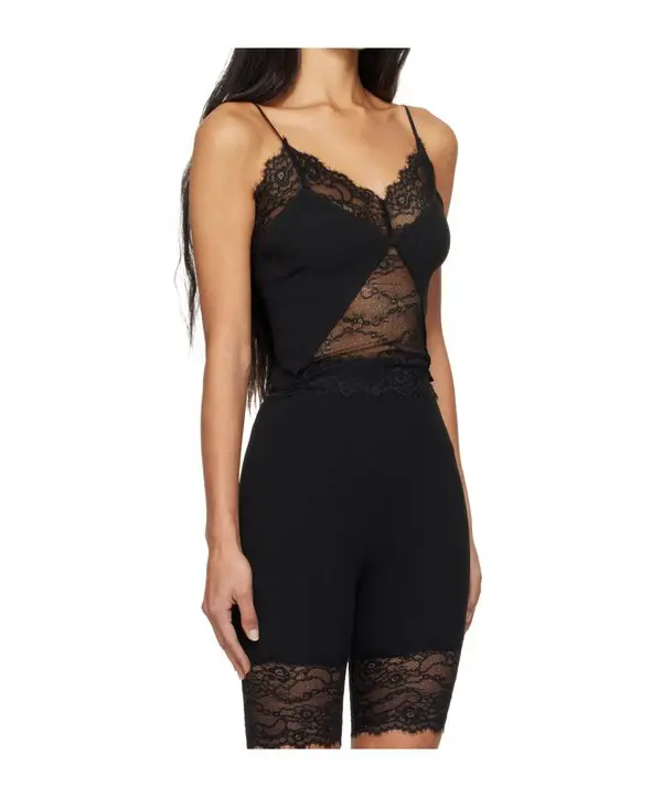 ANINE BING Tina Lace-trim Tank Top