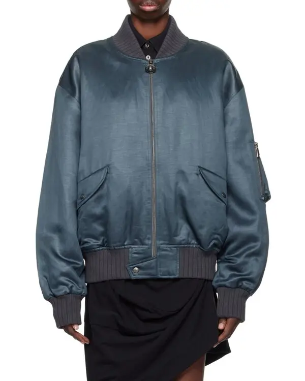 VIVIENNE WESTWOOD Bernardo Bomber Jacket - Grey