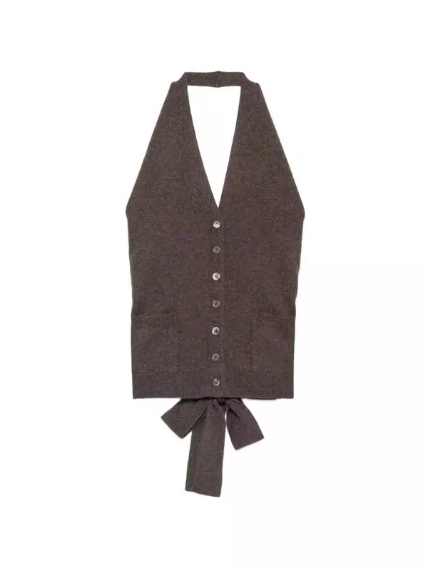 VANISE Cashmere Halterneck Vest