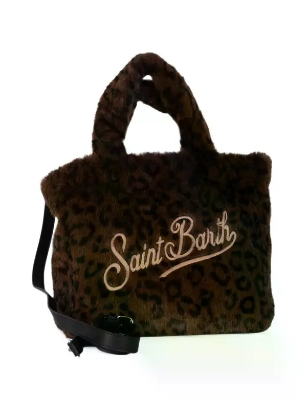 MC2 SAINT BARTH Leopard-print Faux-fur Tote Bag