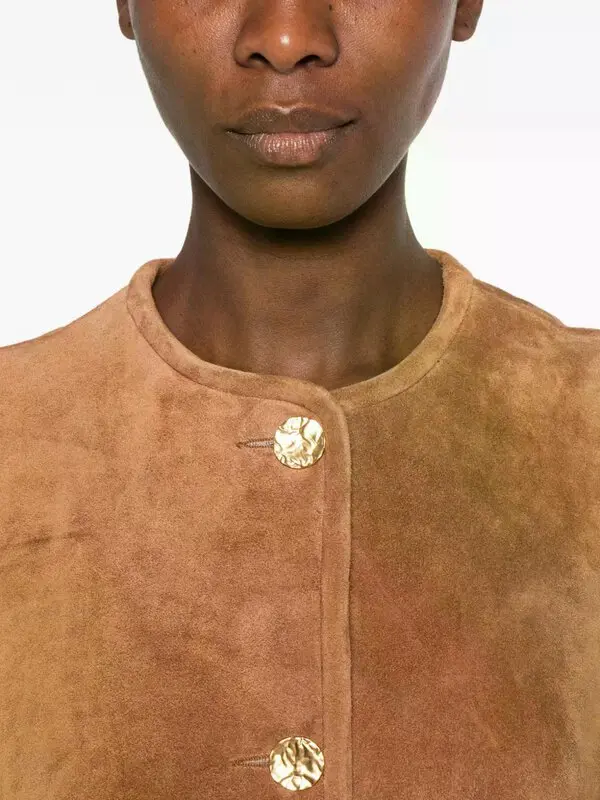 ARMA Button-up Suede Jacket