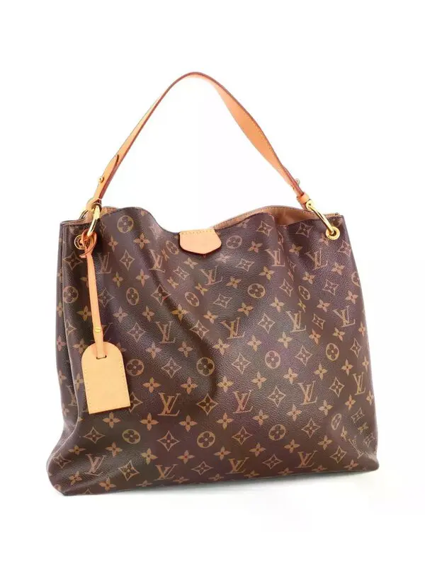 LOUIS VUITTON Graceful Handbag Monogram Canvas Mm Hobo Bag