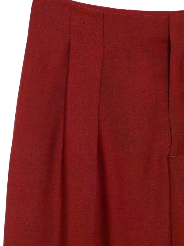 Lacoste Pleated-detail Straight-leg Trousers