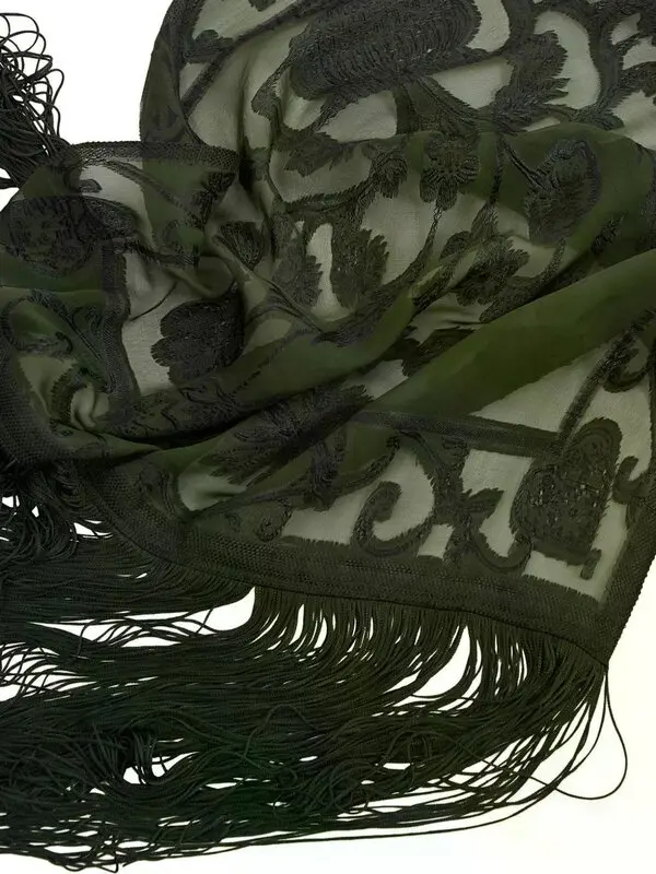TALLER MARMO Ming Fringed Devoré Stole