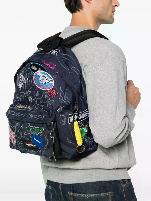DAGGER X Eastpak Patch-detail Graffiti-print Backpack