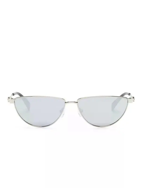 Alexander McQueen D-frame Sunglasses - Silver