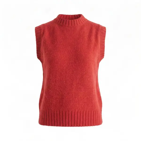 KOMODO India Lambswool Vest - Red