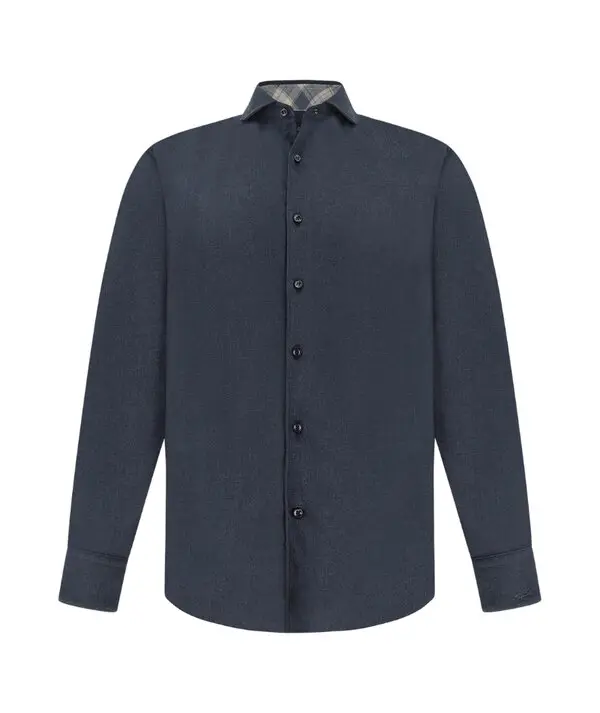 Paul & Shark Cotton Flannel Shirt - Blue