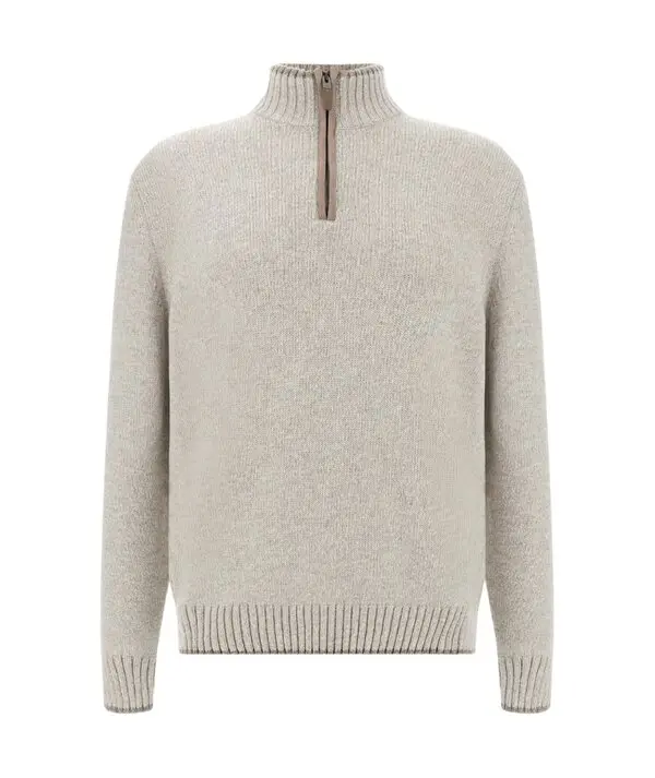 Paul & Shark Wool And Cashmere Half-zip Sweater