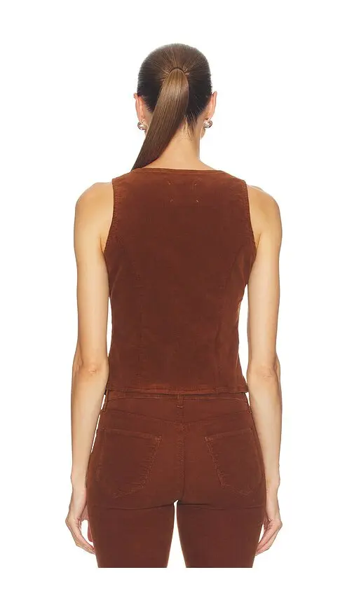 L'Agence Yelena Vest In Brown