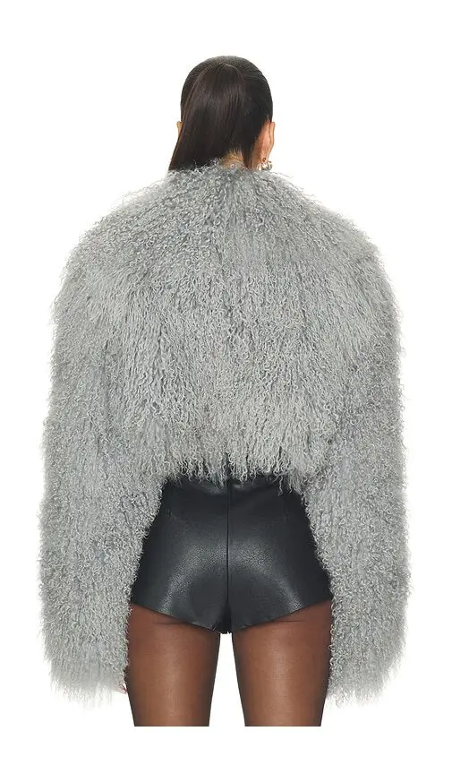 OW Celia Crop Fur Jacket