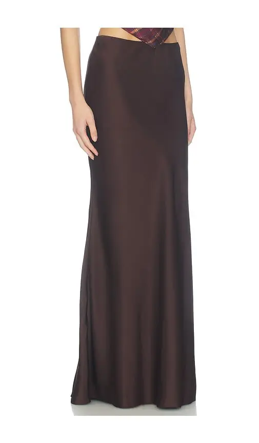 Rococo Sand Maxi Skirt In Chocolate