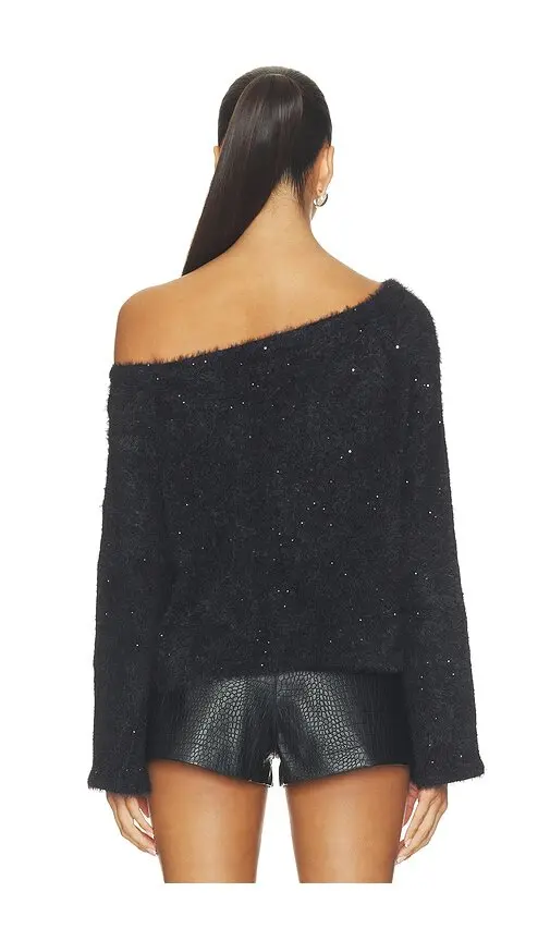 SNDYS. Crystal Sequin Knit Jumper