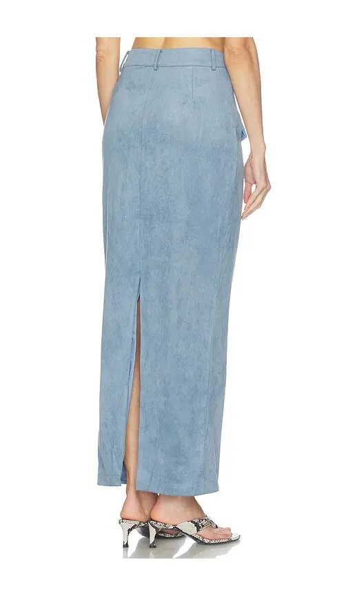 Oddmuse Faux Suede Maxi Skirt