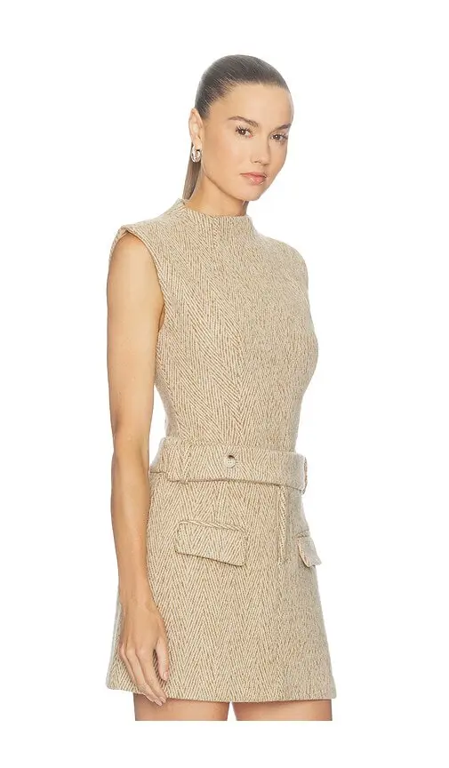 Oddmuse Wool Mix Tweed Sleeveless Top