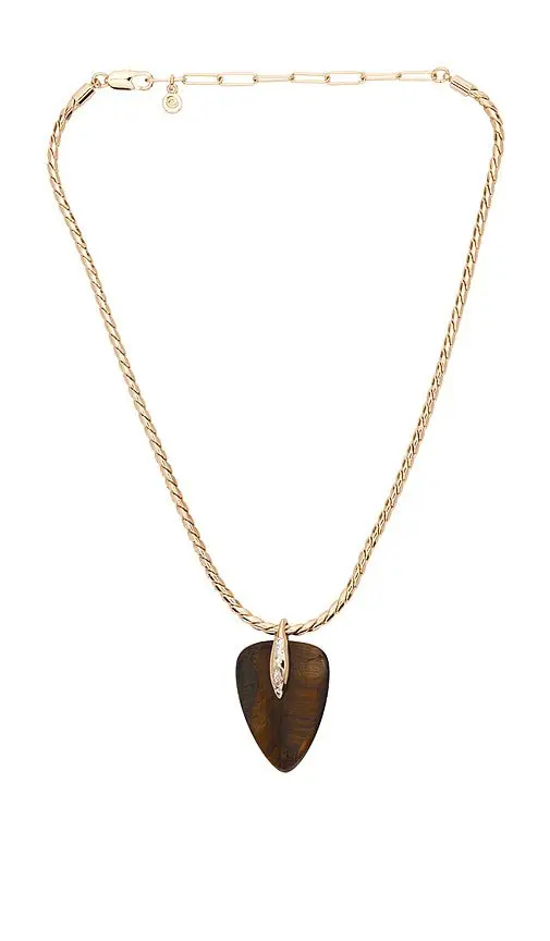 Ettika Solstice Pendant Choker In Metallic Gold
