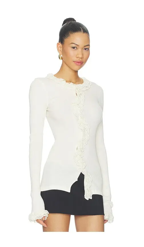 OPERASPORT Cecilia Seamless Cardigan In Neutral
