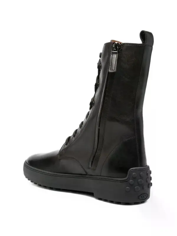 TOD'S Lace-up Leather Ankle Boots