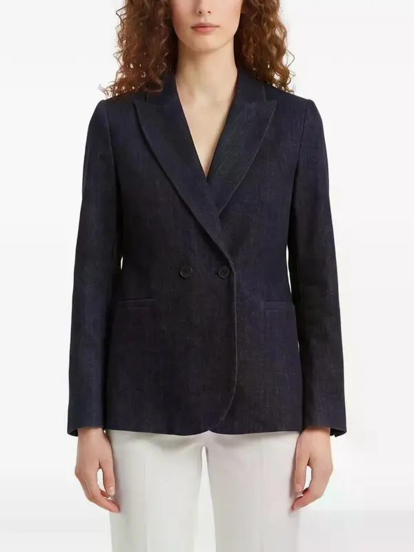 SUTTON NEW YORK Double-breasted Velvet Jacket