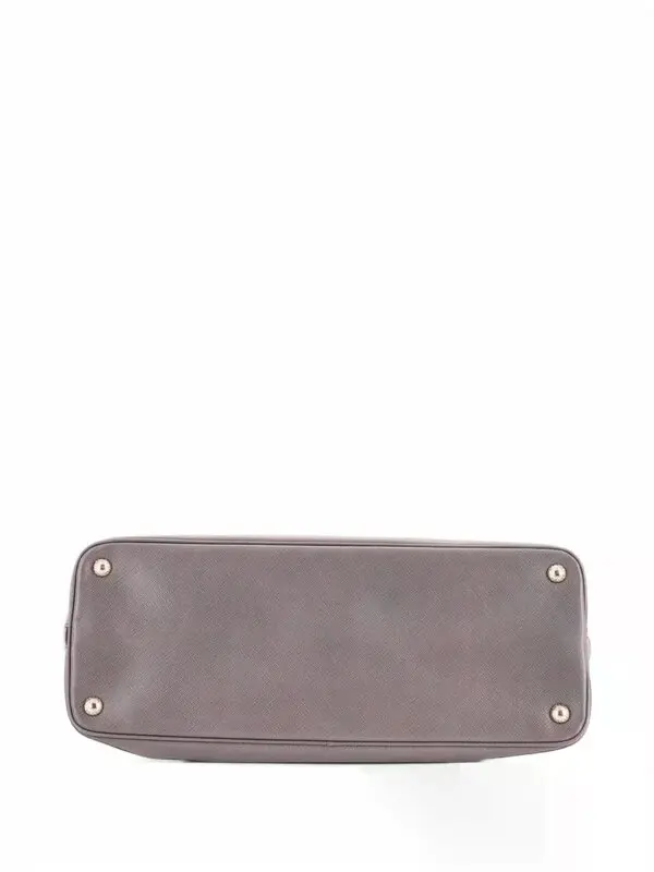 Prada Promenade Bag Saffiano Leather Large Handbag - Grey