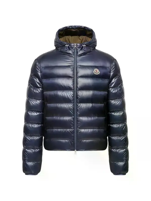 Moncler Forzo Hooded Packable Short Down Jacket - Blue