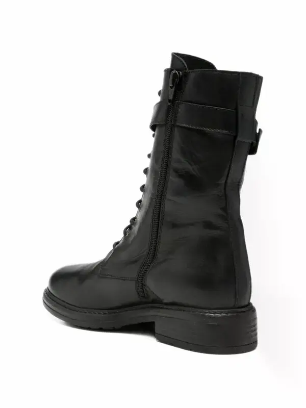 PAOLA PARISI Buckle-strap Lace-up Boots
