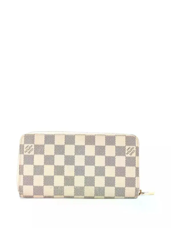 LOUIS VUITTON Zippy Wallet Damier Small Wallets - White
