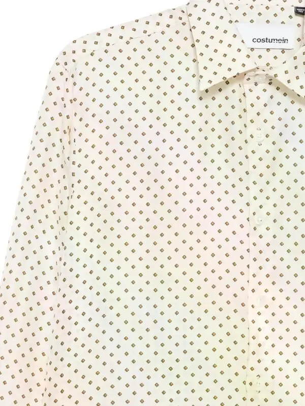 COSTUMEIN Jil+ Geometric-print Long-sleeve Shirt