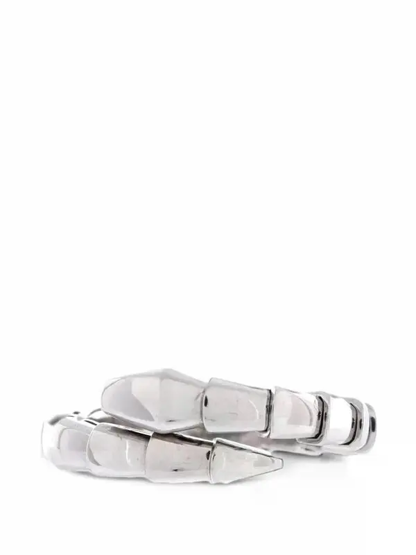 BVLGARI Serpenti Viper One-coil 18k White Gold Ring