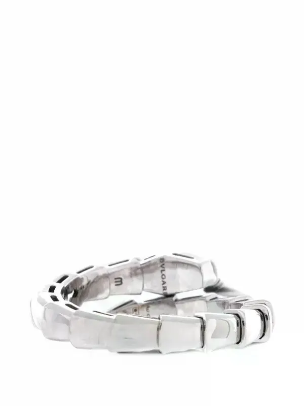 BVLGARI Serpenti Viper One-coil 18k White Gold Ring