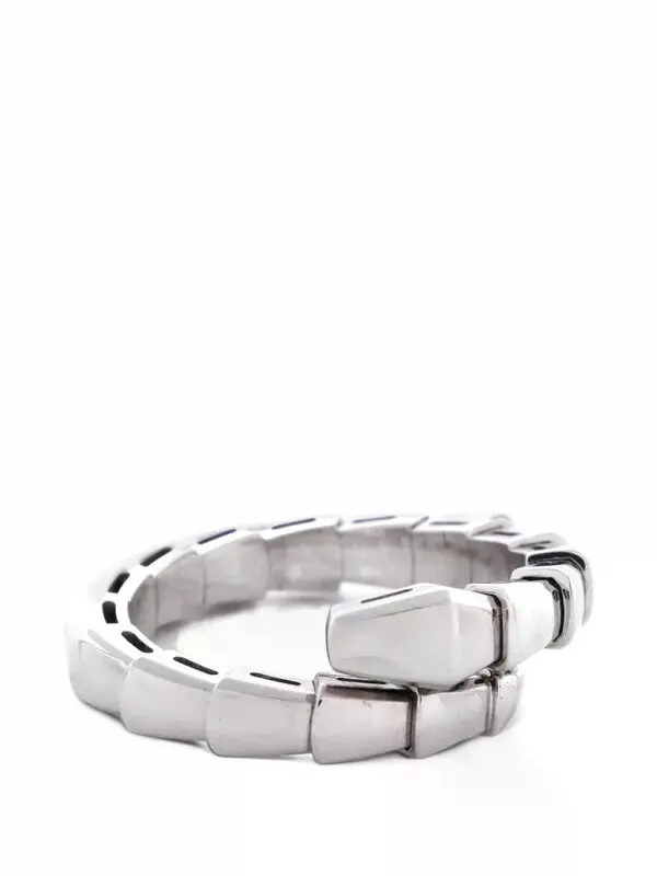BVLGARI Serpenti Viper One-coil 18k White Gold Ring