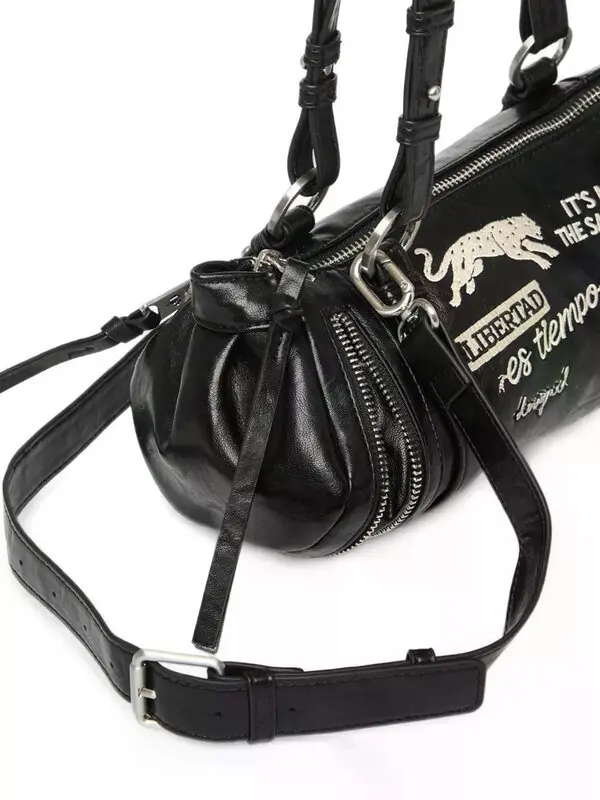 Desigual Medium Embroidered Zip-detail Tote Bag