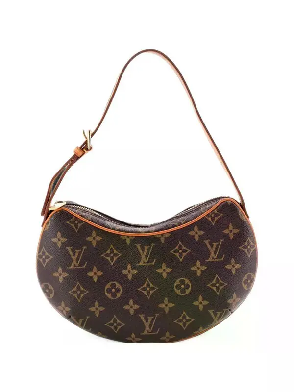 LOUIS VUITTON Croissant Handbag Monogram Canvas Pm Hobo Bag