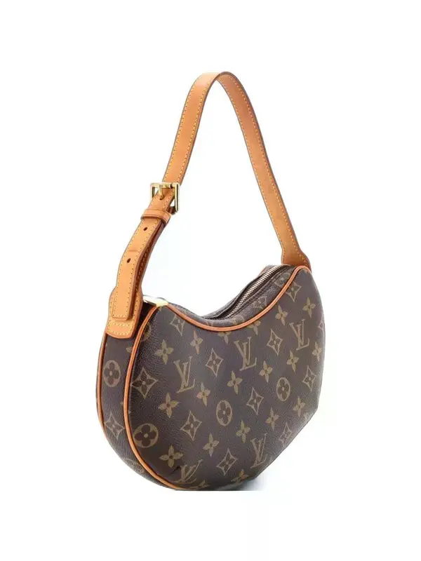 LOUIS VUITTON Croissant Handbag Monogram Canvas Pm Hobo Bag