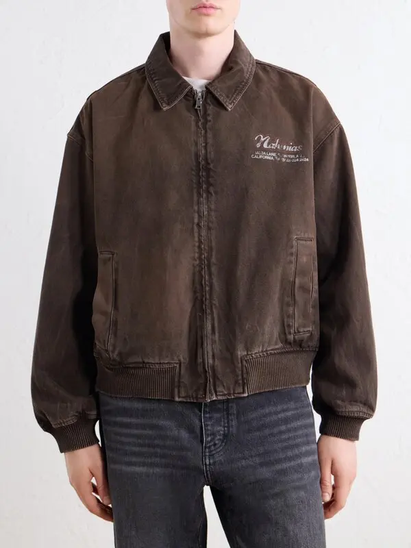 NAHMIAS Wipeout Distressed Cotton-twill Jacket