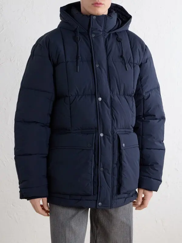 A.p.c. Joshua Hooded Quilted Shell Down Jacket