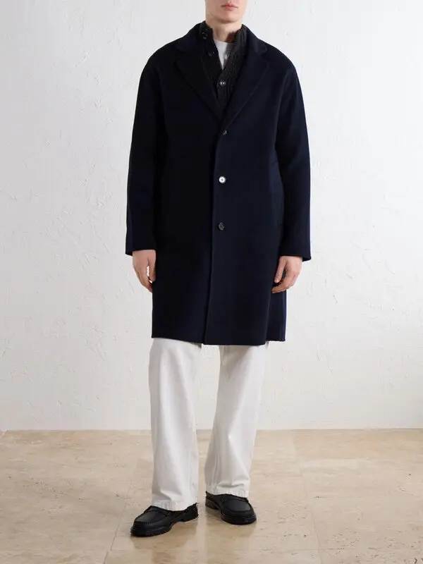 Nn07 Kendrick 8447 Brushed Woven Wool-blend Coat