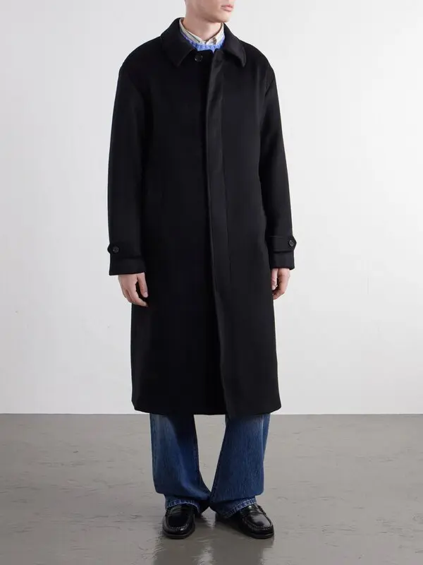 Nn07 Gibson 80040 Brushed Woven Wool-blend Coat